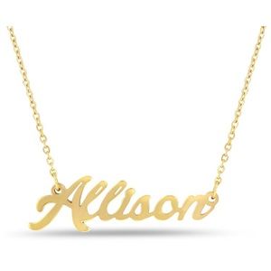 Jewelry | Allison Gold Name Necklace | Poshmark